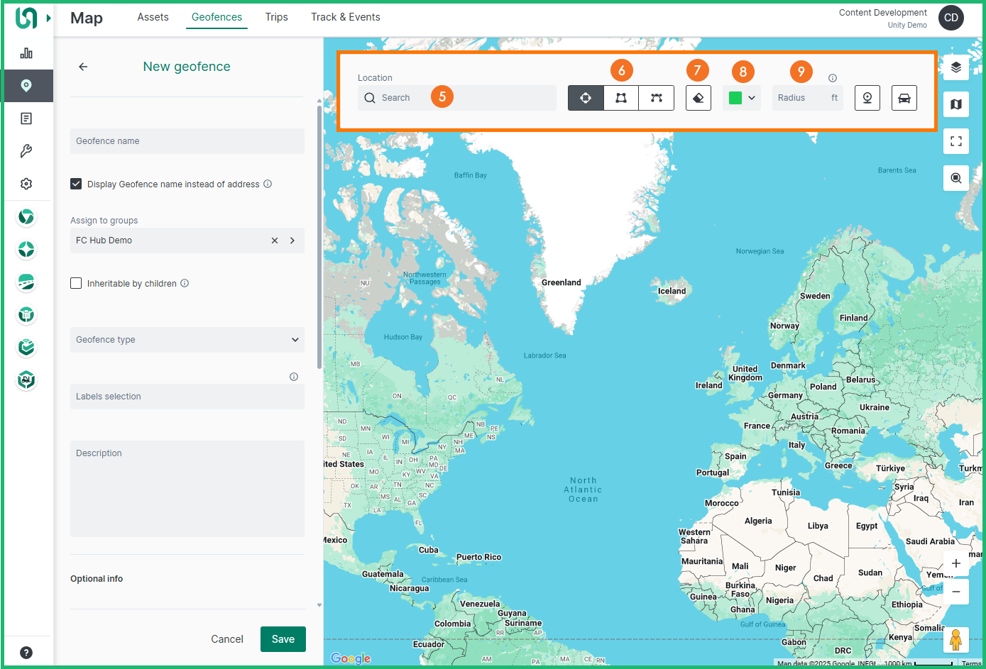 How to - Create a Geofence – Powerfleet (FC)